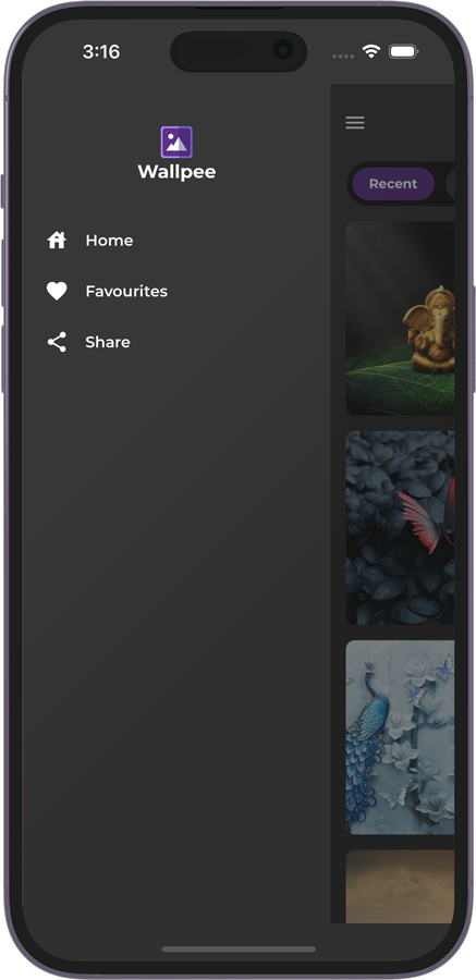 Wallpee - Full React native wallpaper app with backend, Graphql API by MahardhiThemes